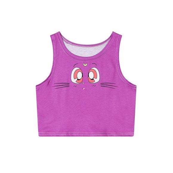 Tops | Sailor Moon Luna Crop Top | Poshmark